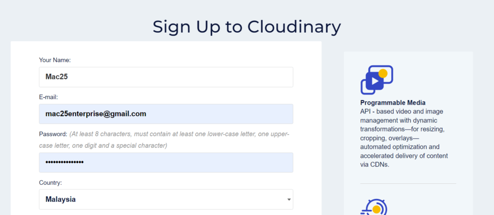 Integration with Cloudinary - Get Works25